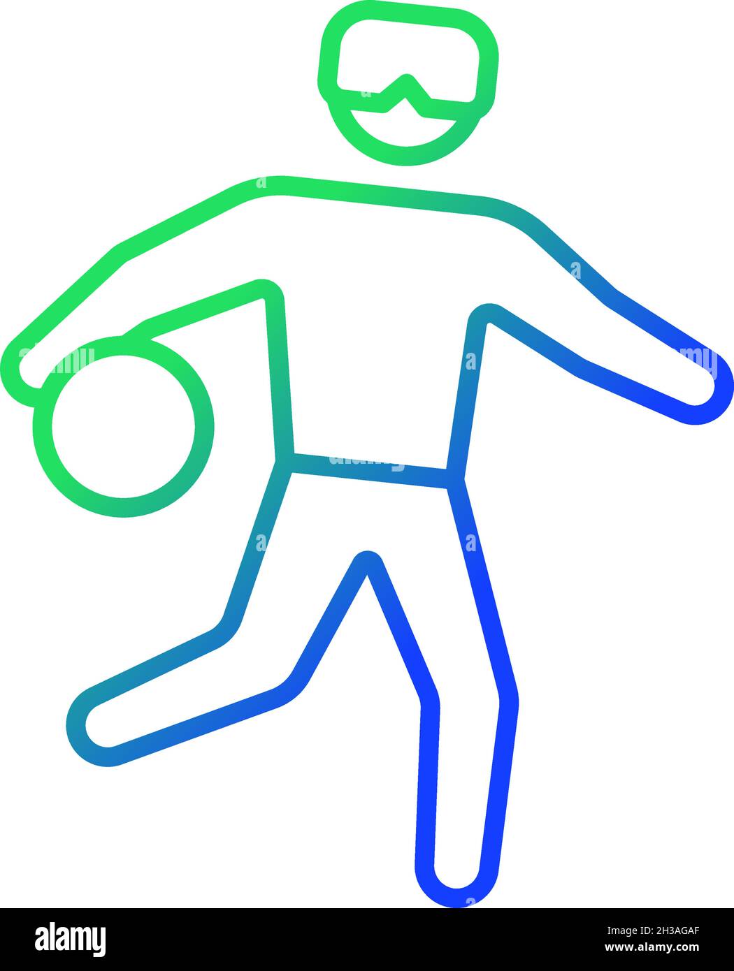 Goalball gradient linear vector icon Stock Vector Image & Art - Alamy