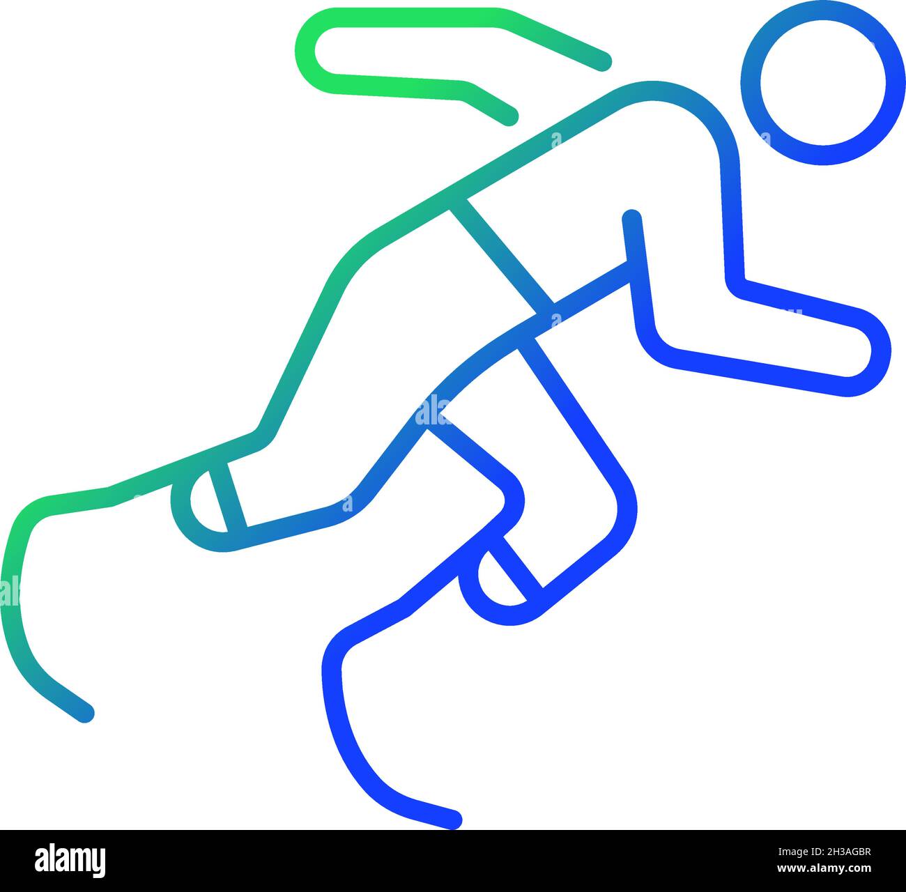 Adaptive athletics Stock Vector Images - Alamy