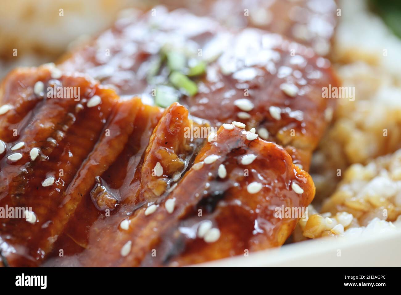 Grilled eel over rice hi-res stock photography and images - Alamy