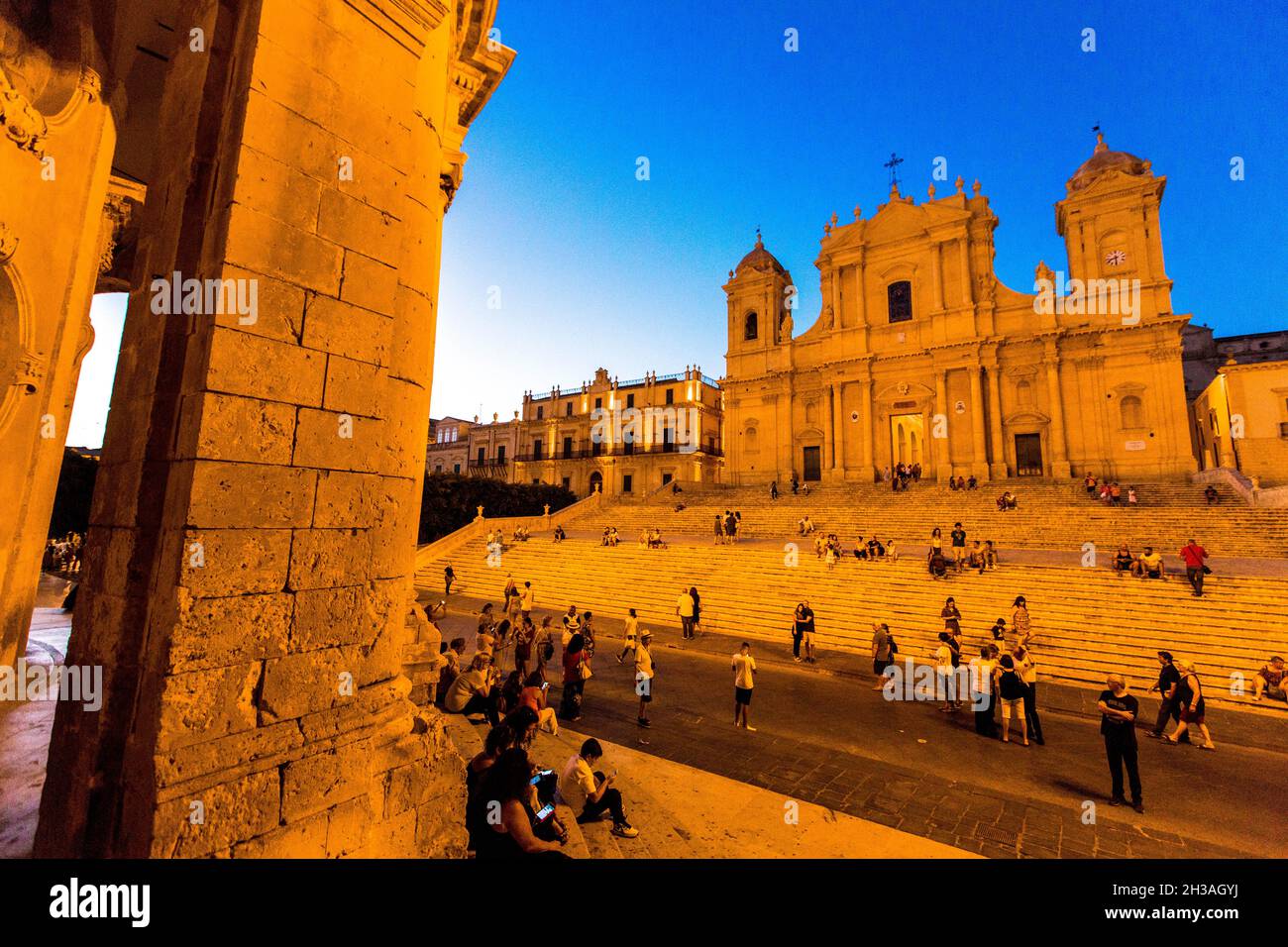 ITALY. SICILY. NOTO VILLAGE (UNESCO WORLD HERITAGE) SAN NICOLO ...