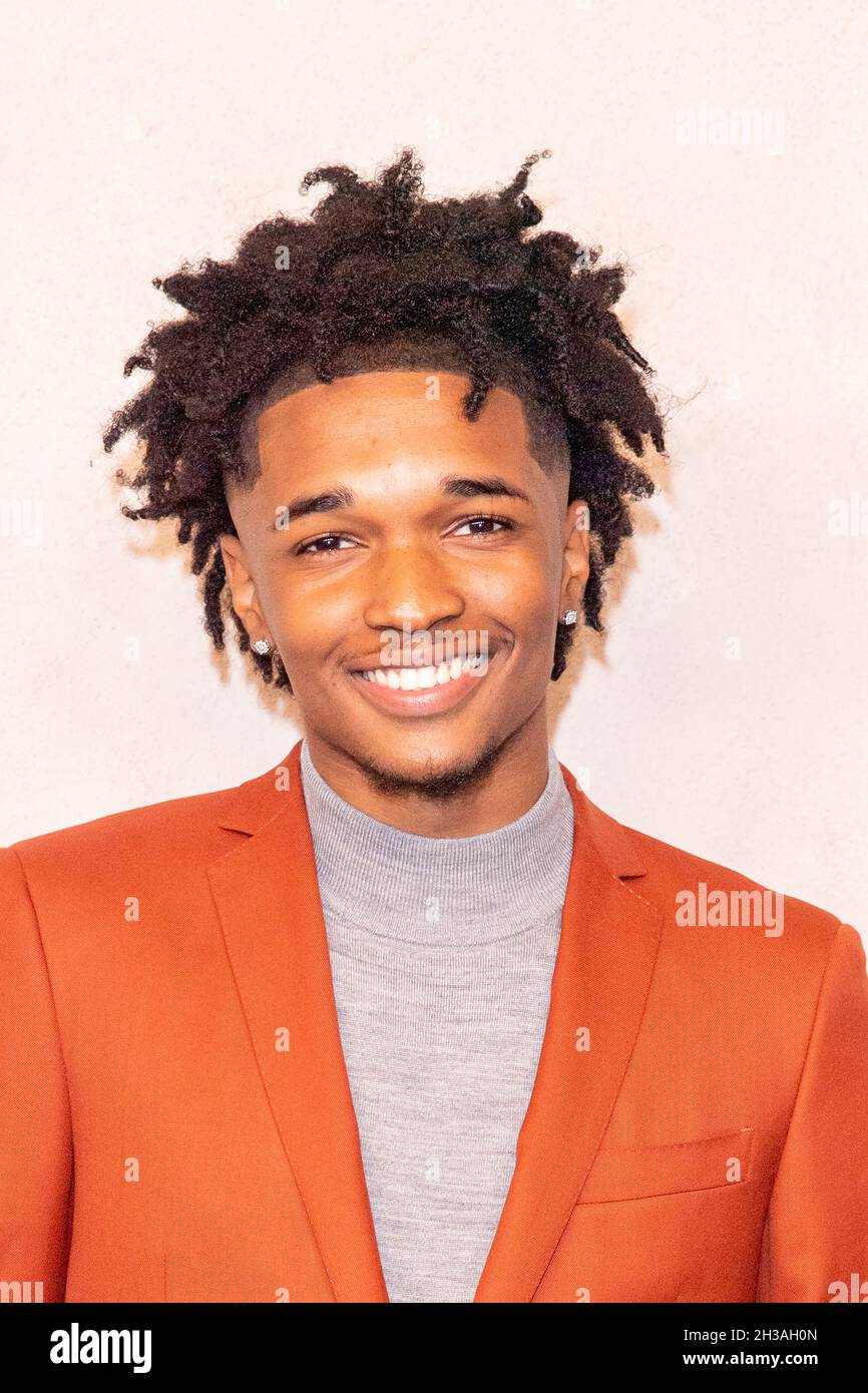 New York, United States. 26th Oct, 2021. Isaiah Hill attends the ...