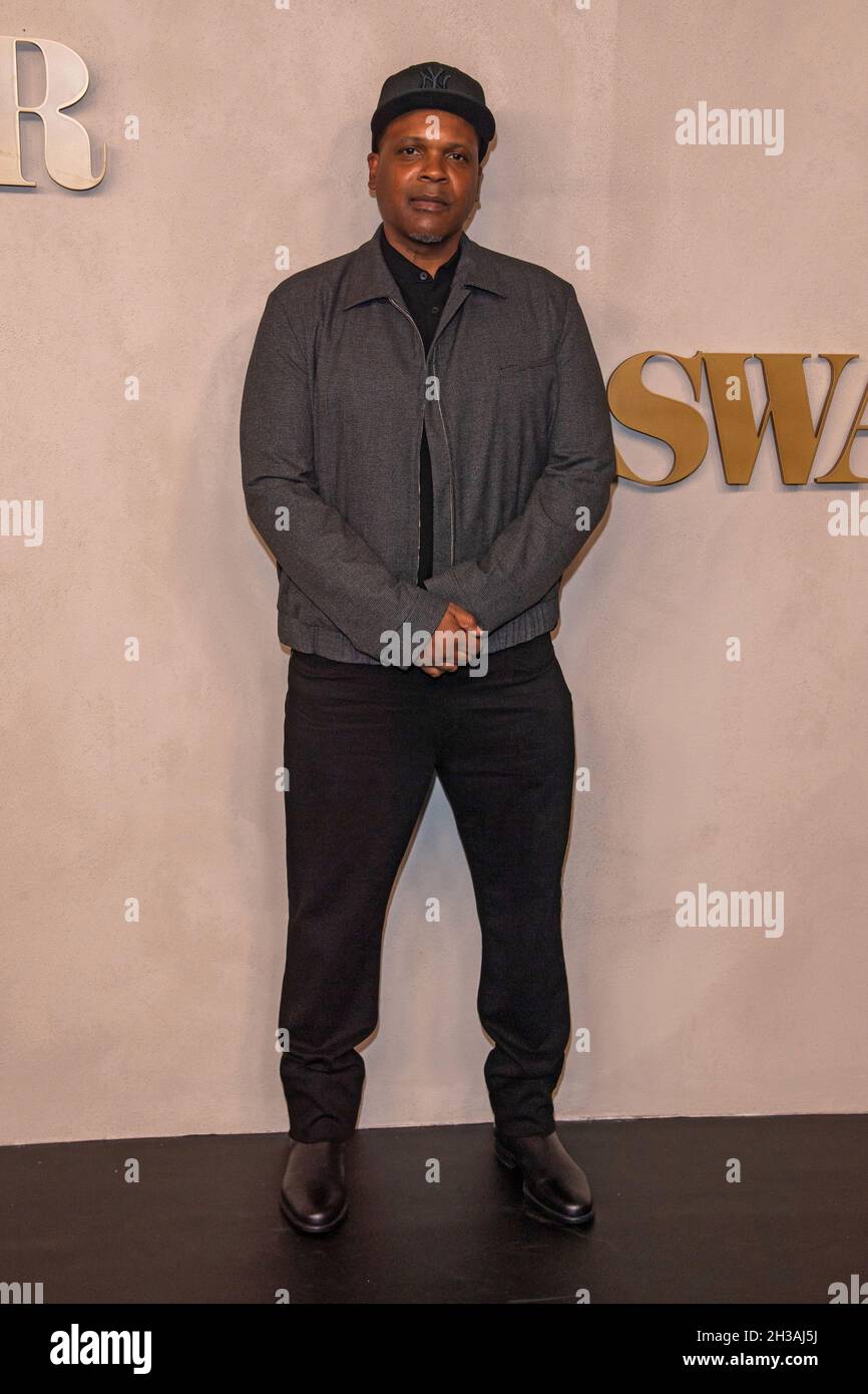 Reggie Rock Blythewood attends the "Swagger" New York premiere at the ...