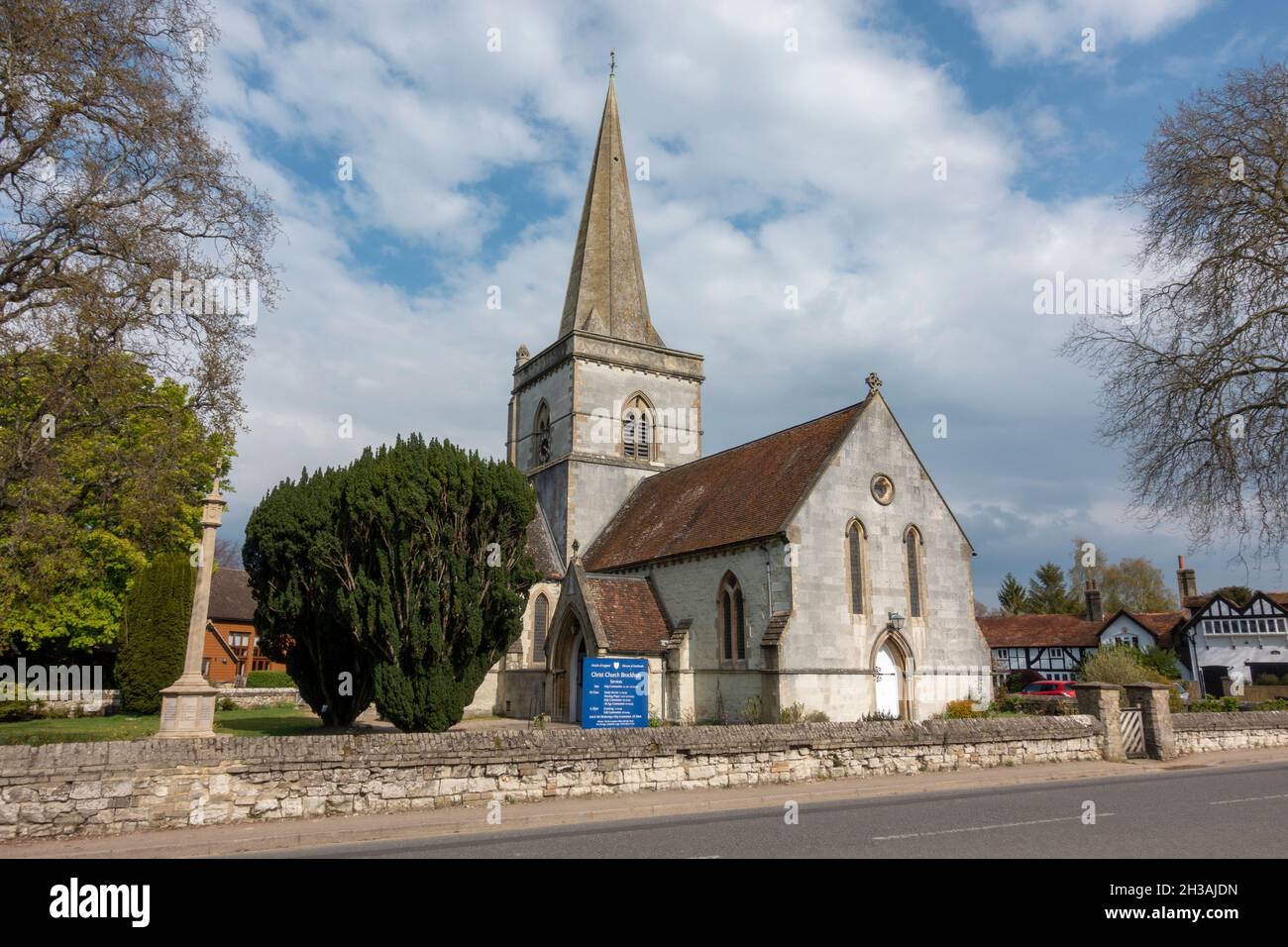 Christ Church in the pretty village of Brockham, Betchworth, Mole ...