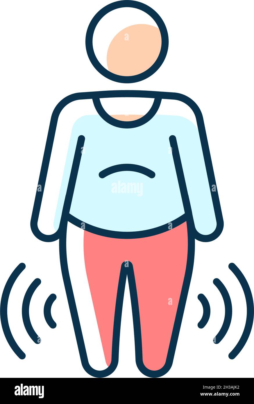 Risk factor linked to obesity RGB color icon Stock Vector Image & Art ...