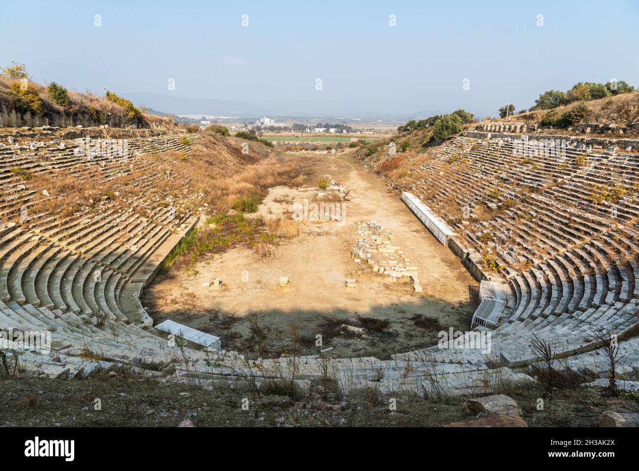 The Stadium in Magnesia on the Maeander ancient site in Aydin province ...