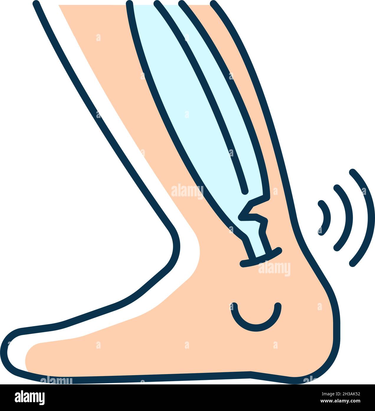 Joint pain color icon Stock Vector Images - Alamy