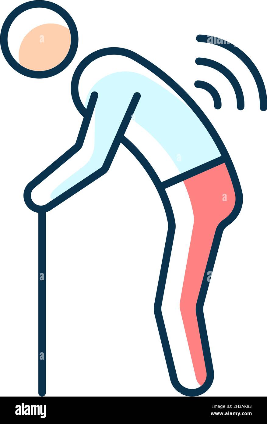 Risk factor linked to age RGB color icon Stock Vector Image & Art - Alamy