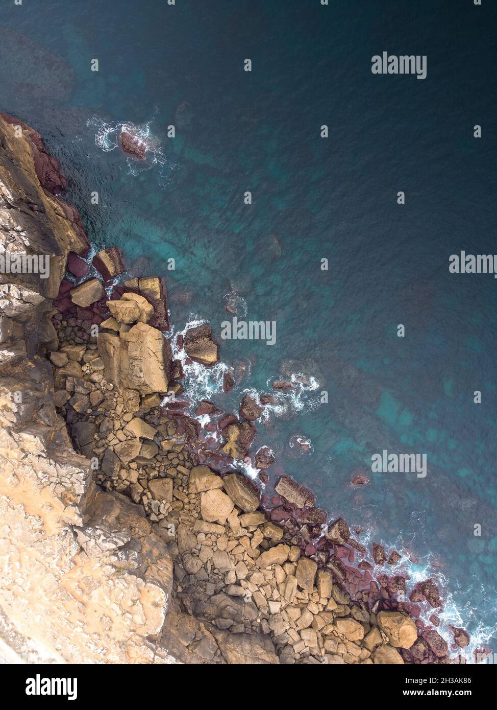 Nazare cliffs aerial hi-res stock photography and images - Alamy