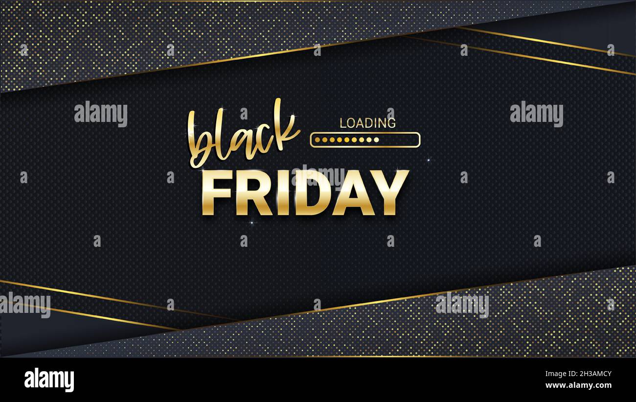 Black Friday loading bar background, banner poster design template ...