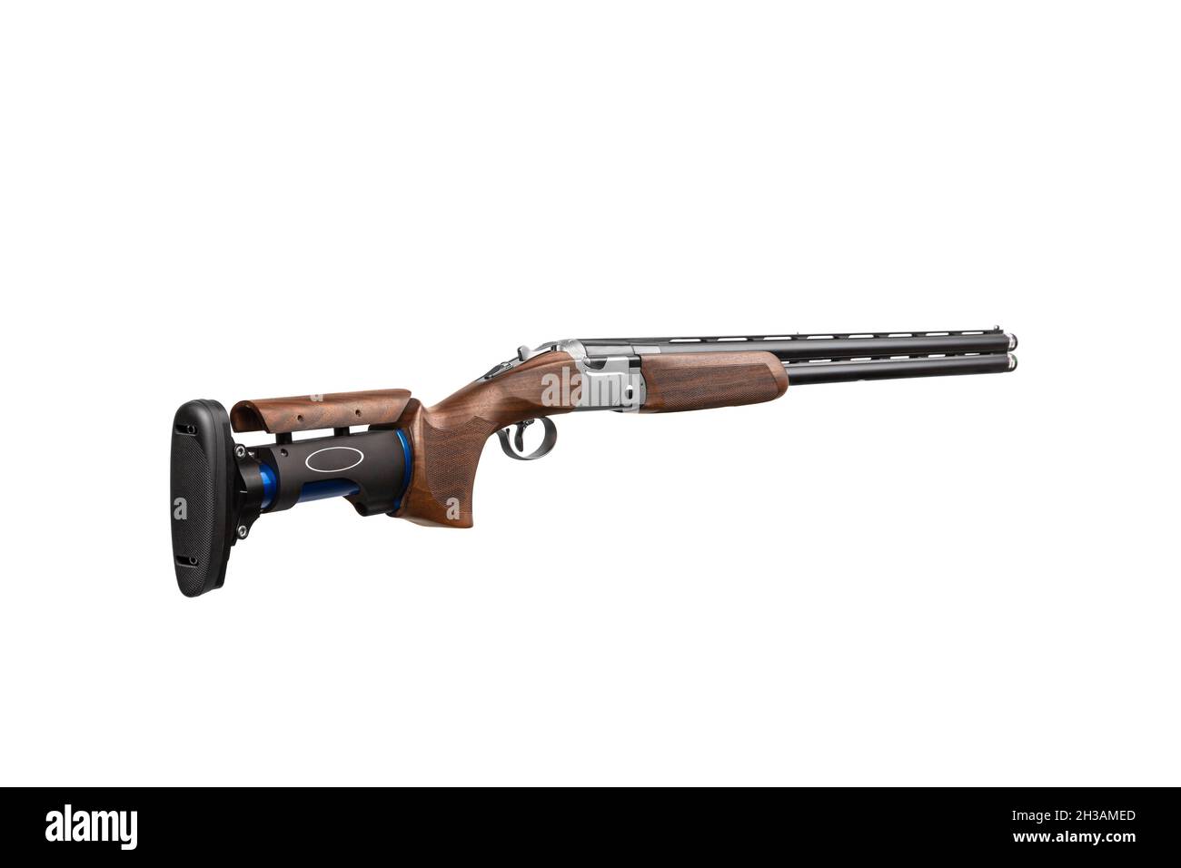 Sport double-barreled rifle with a vertical arrangement of barrels ...