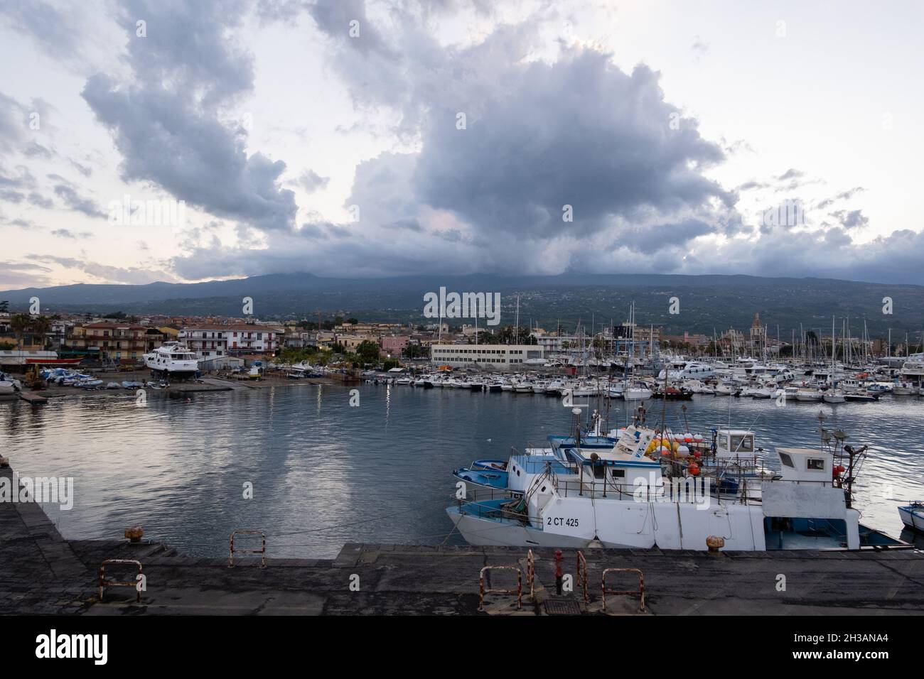 Riposto, Sicily - 22 July 2021: Port of Etna, Marina di Riposto, Porto ...
