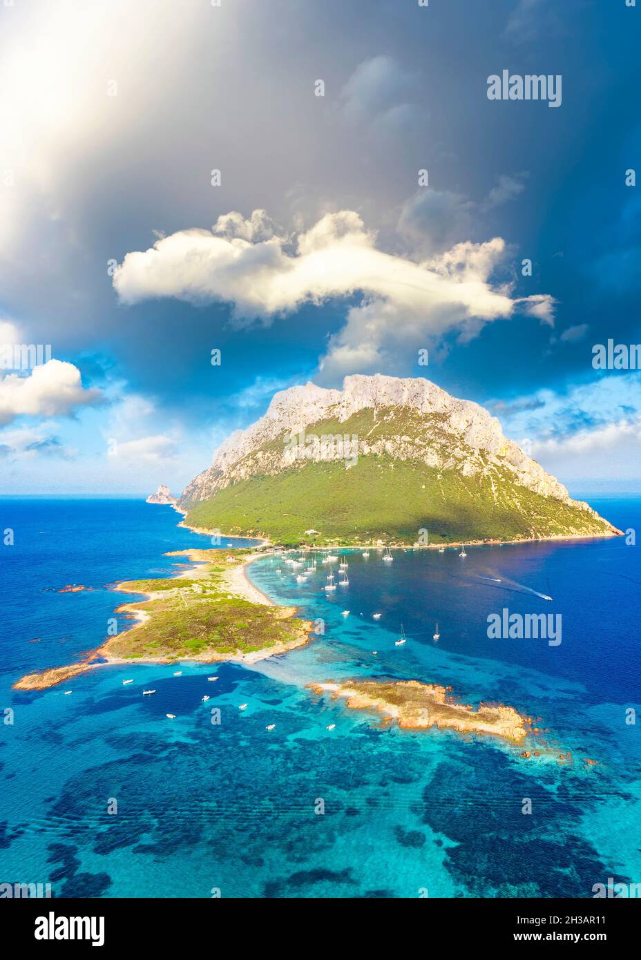 Molara island from tavolara hi-res stock photography and images - Alamy
