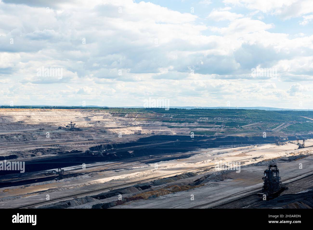 Hambach, Germany. The Hambach Brown Coal Open Pit Mine fuelles an ...