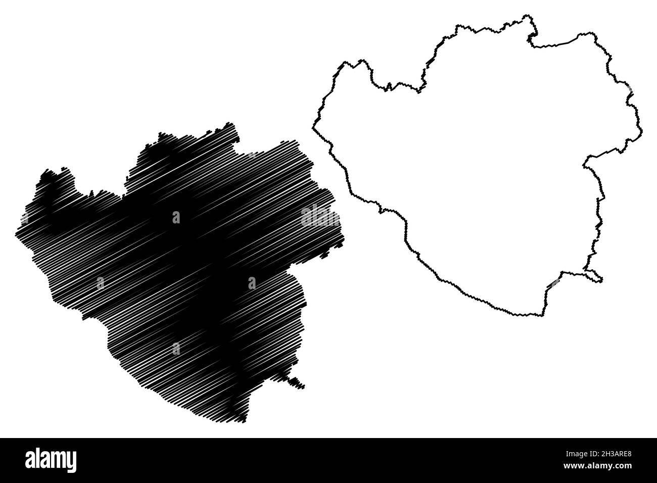 Pauri Garhwal district (Uttarakhand or Uttaranchal State, Republic of ...