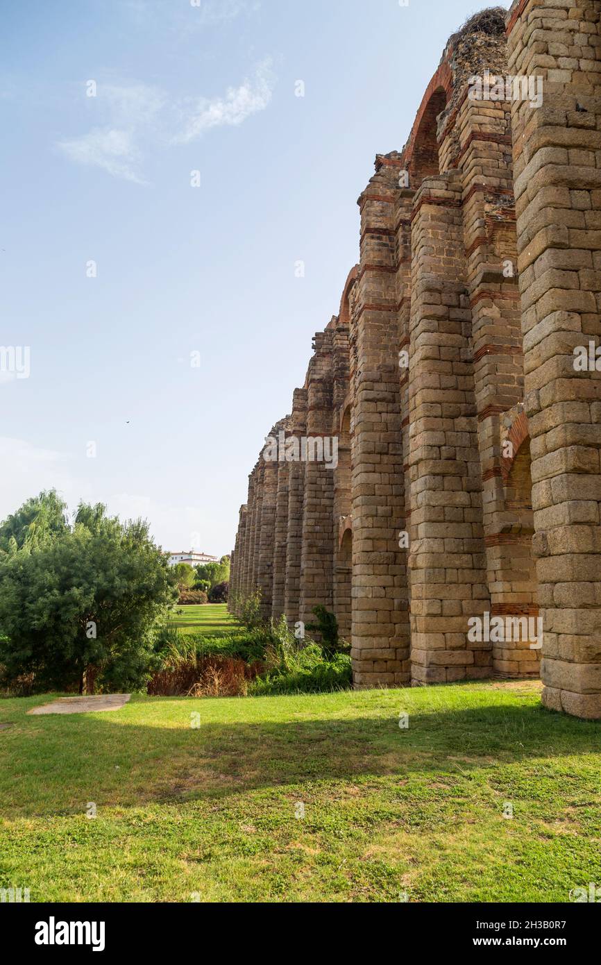 The Acueducto de los Milagros, Miraculous Aqueduct in Merida ...