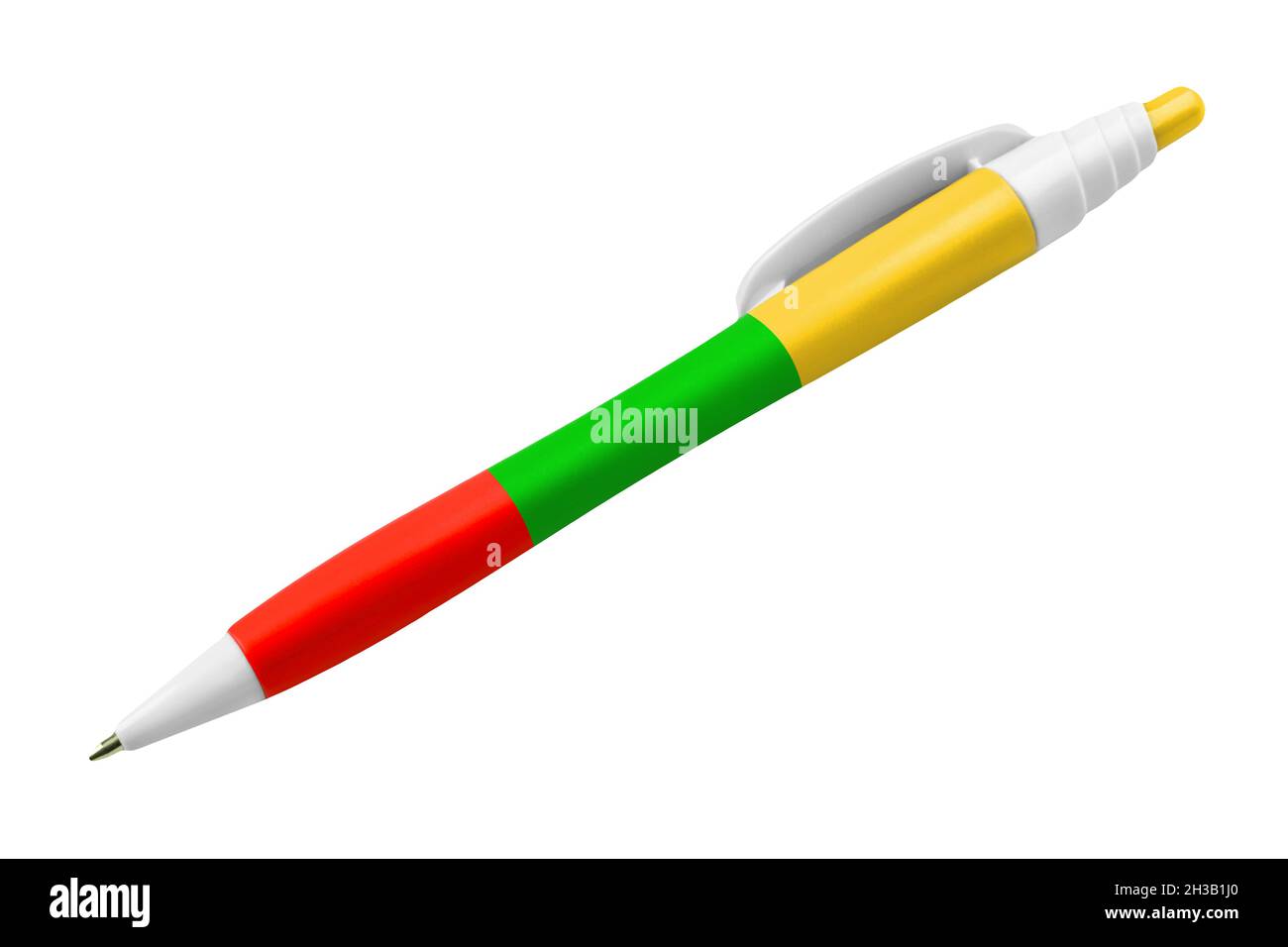 Pencil red green yellow colors isolated against white background Stock ...
