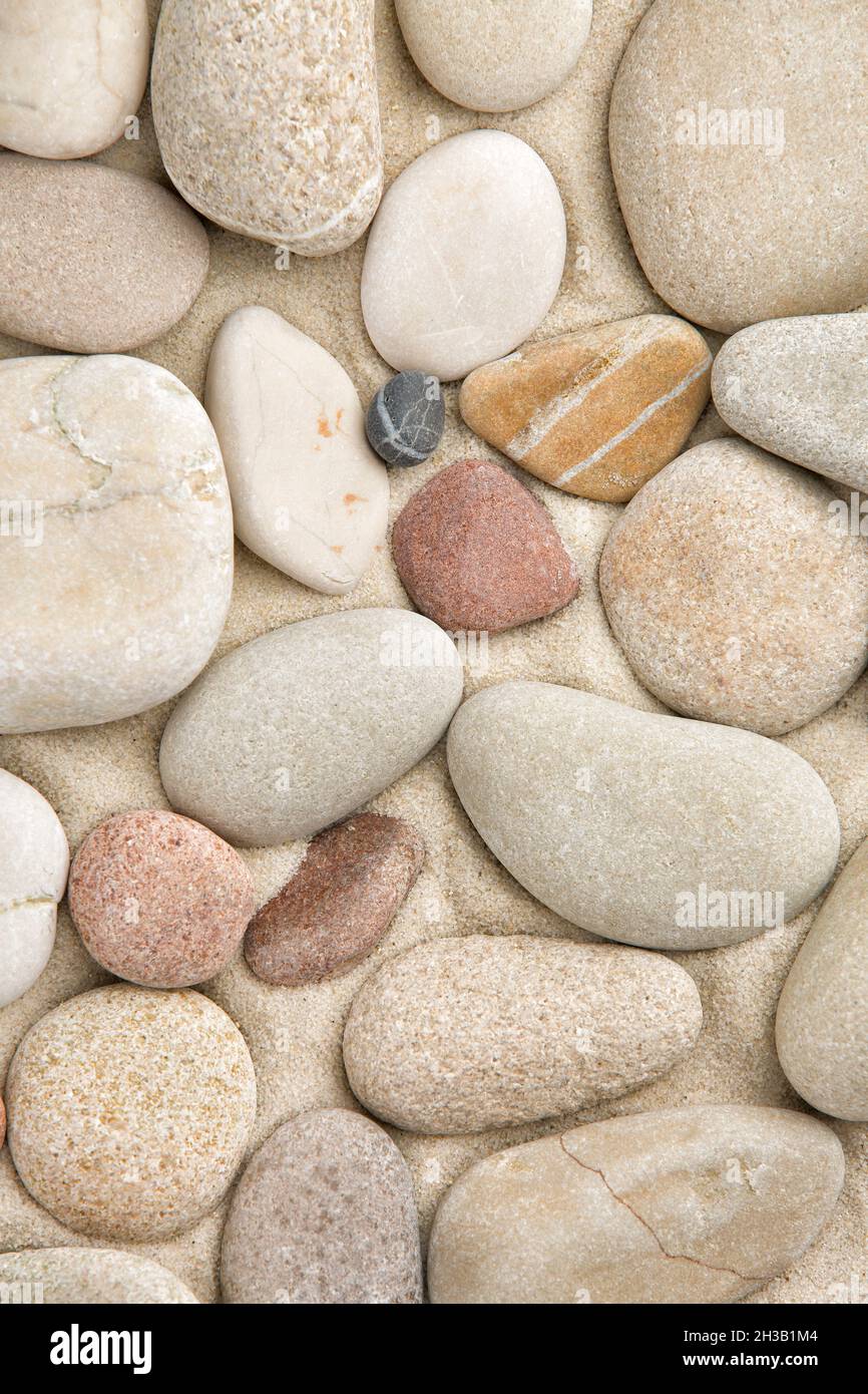stone pebbles background Stock Photo - Alamy