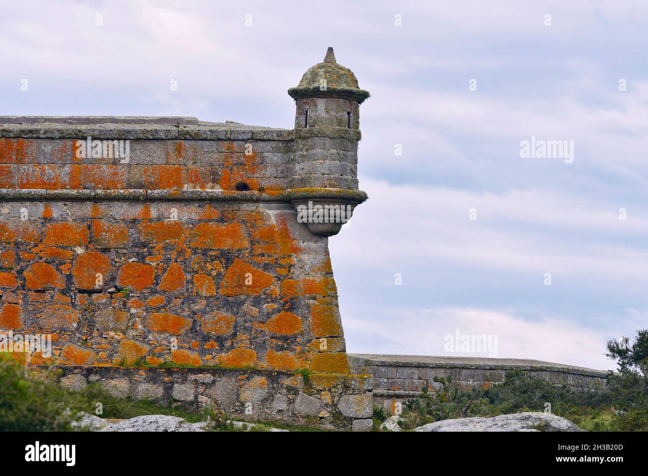 Sentry box or watchtower of Fort San Miguel in Uruguay Stock Photo - Alamy