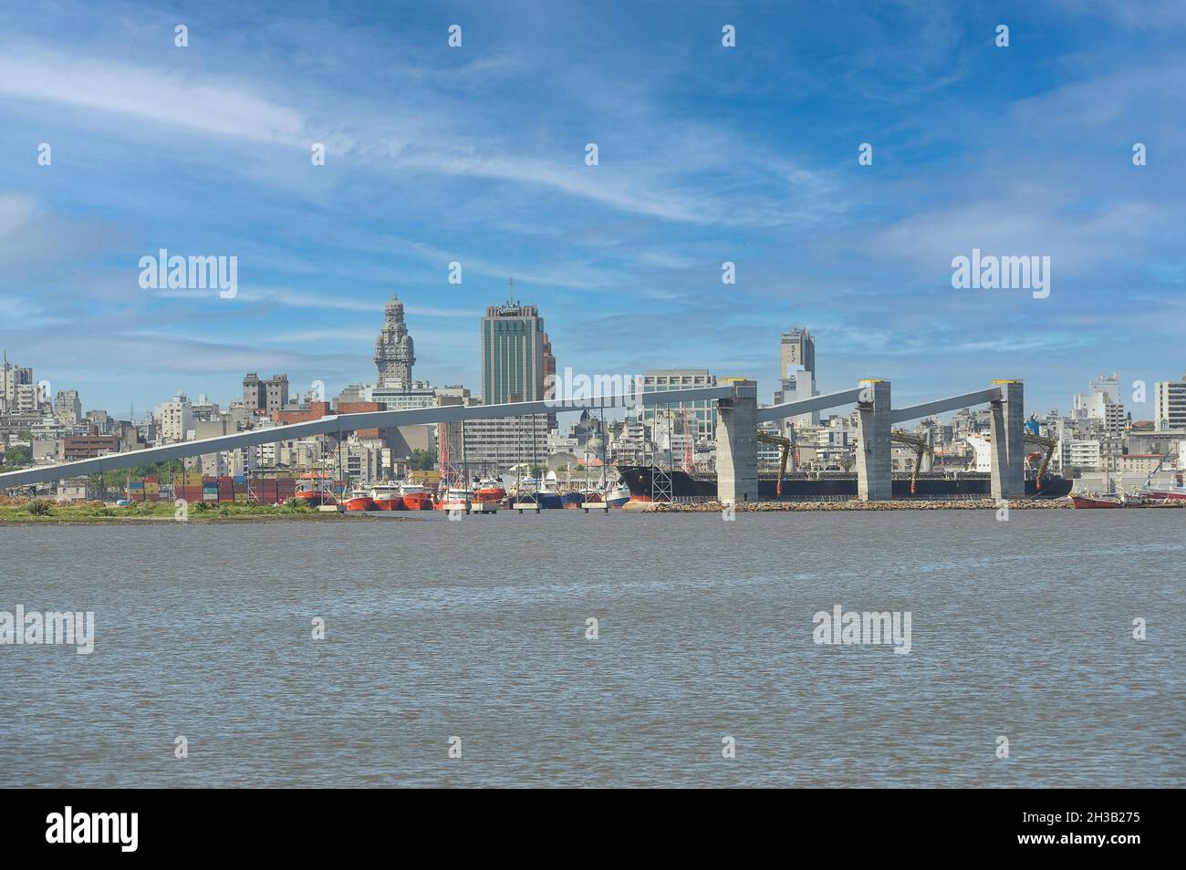 Port of the City of Montevideo - Uruguay Stock Photo - Alamy