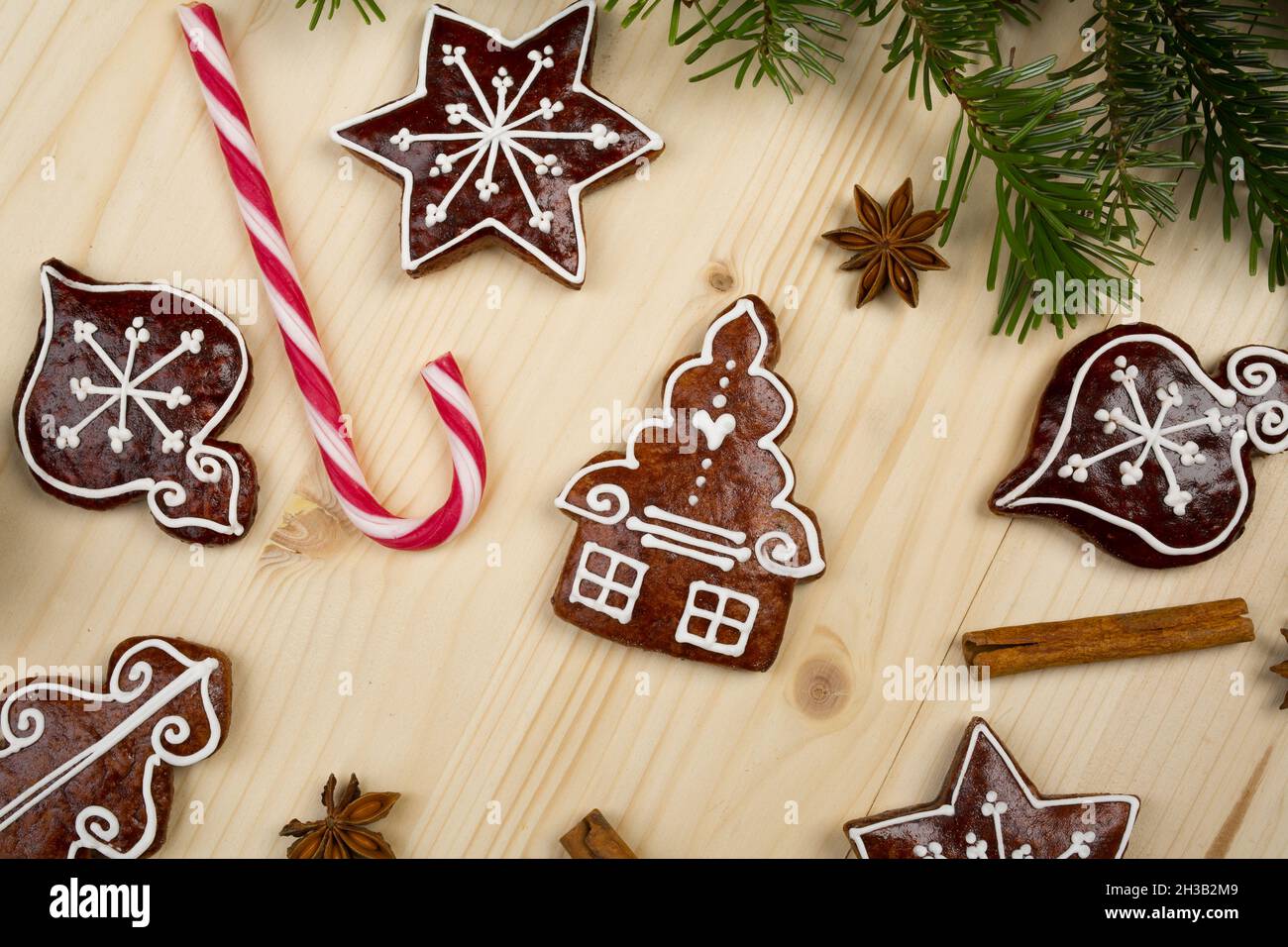 gingerbread background christmas Stock Photo - Alamy