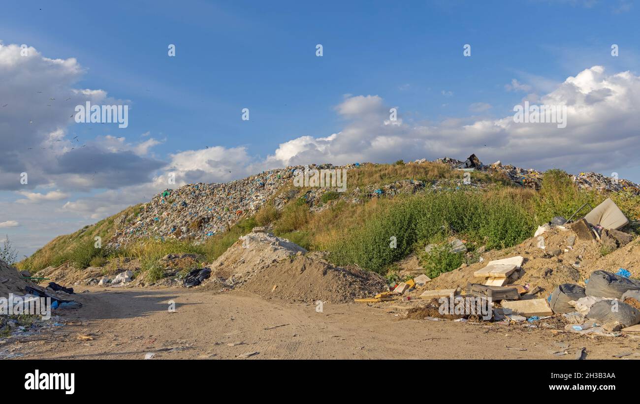 Big Pile of Garbage Dump Site Landfill Stock Photo - Alamy