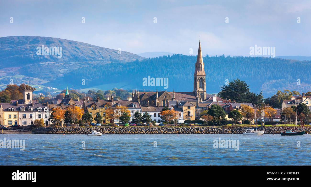 Rostrevor, Carlingford Lough, Mourne Mountains, County Down, Northern ...
