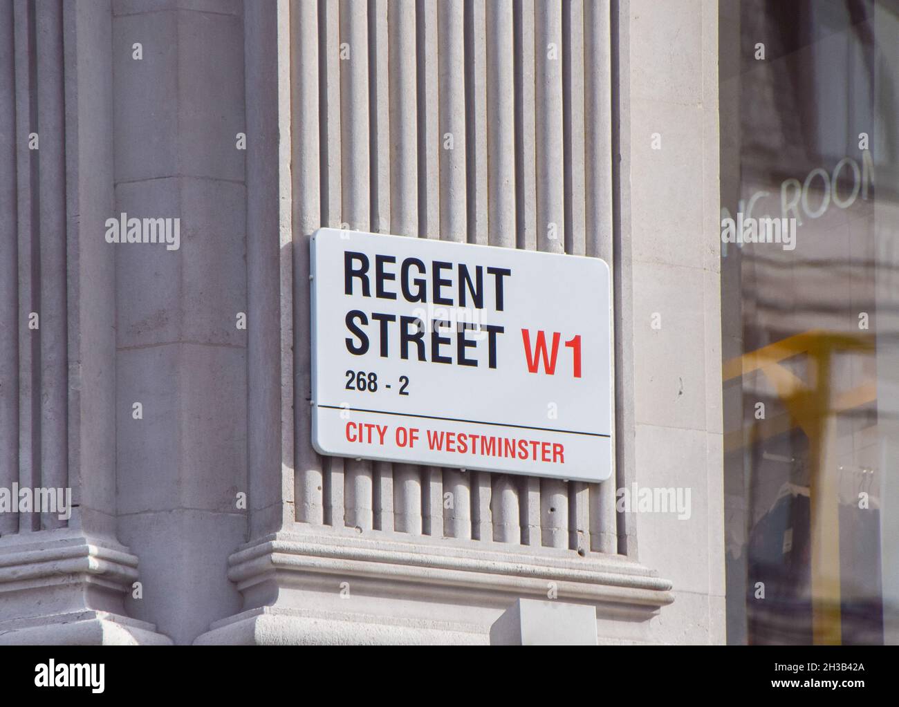 Regent Street sign detail, Westminster, London, UK Stock Photo - Alamy