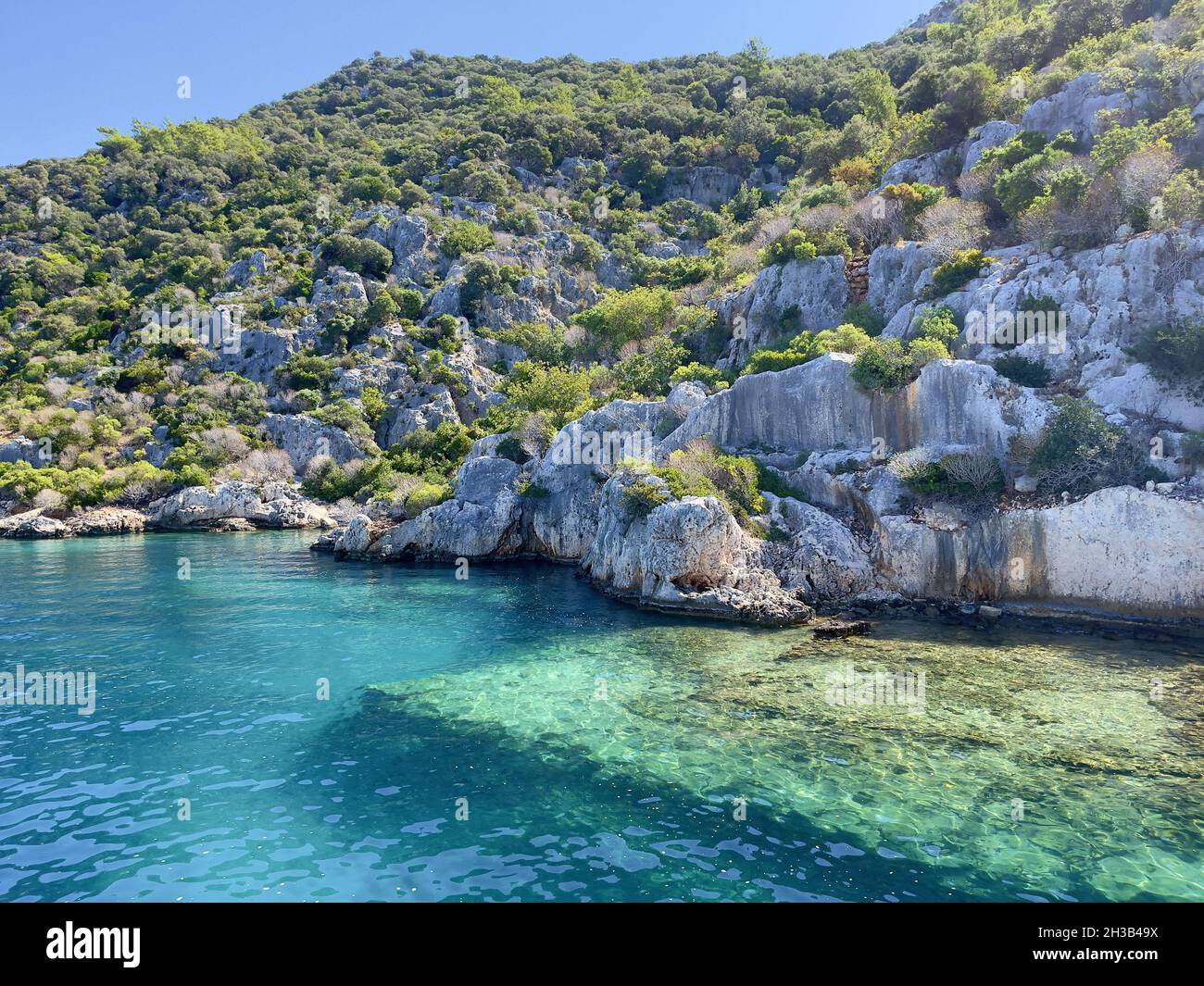 Kekova Island in Demre, Antalya, Turkey Stock Photo - Alamy