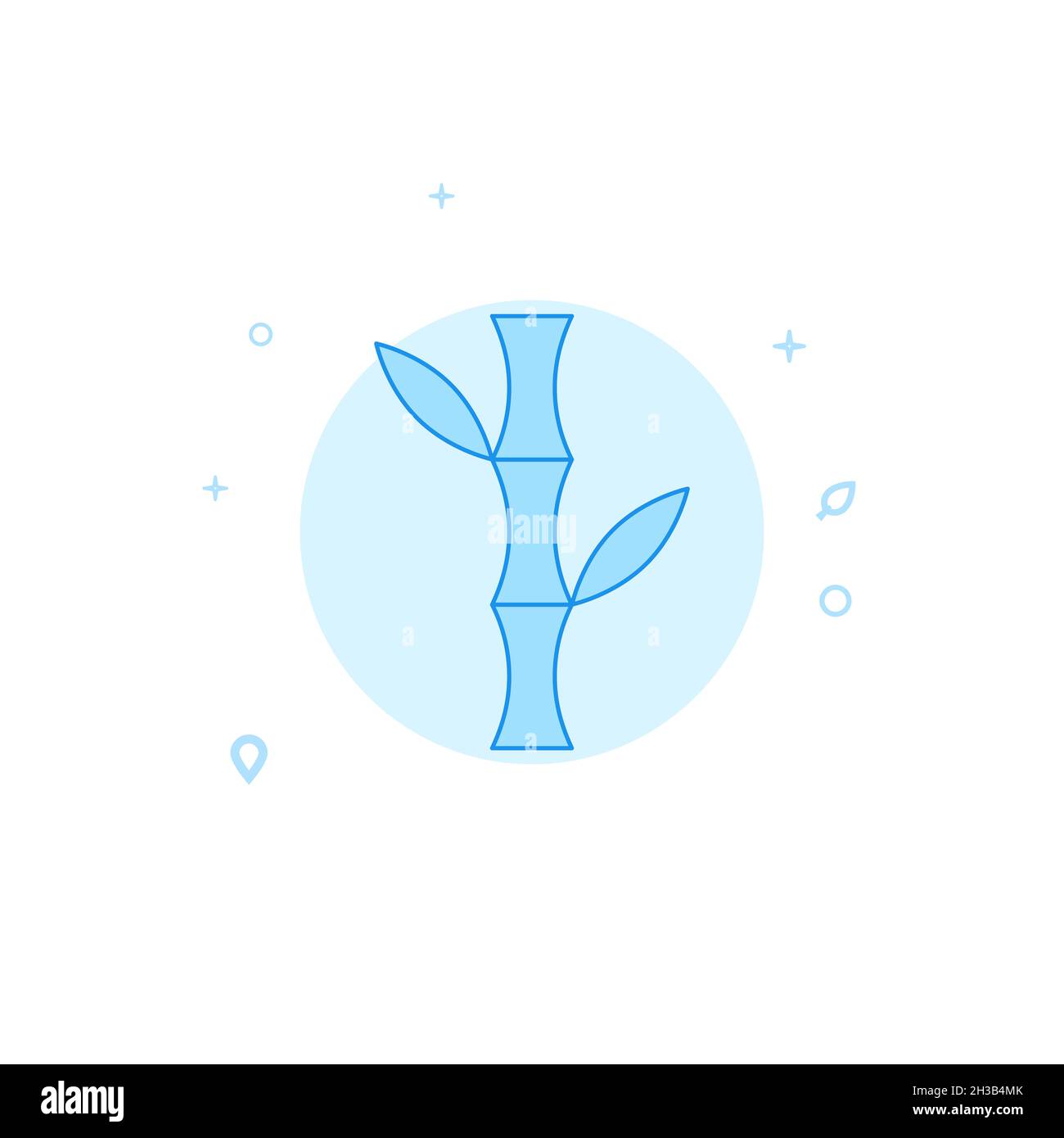 Bamboo tree icon. Tree symbol. Flat illustration. Filled line style ...