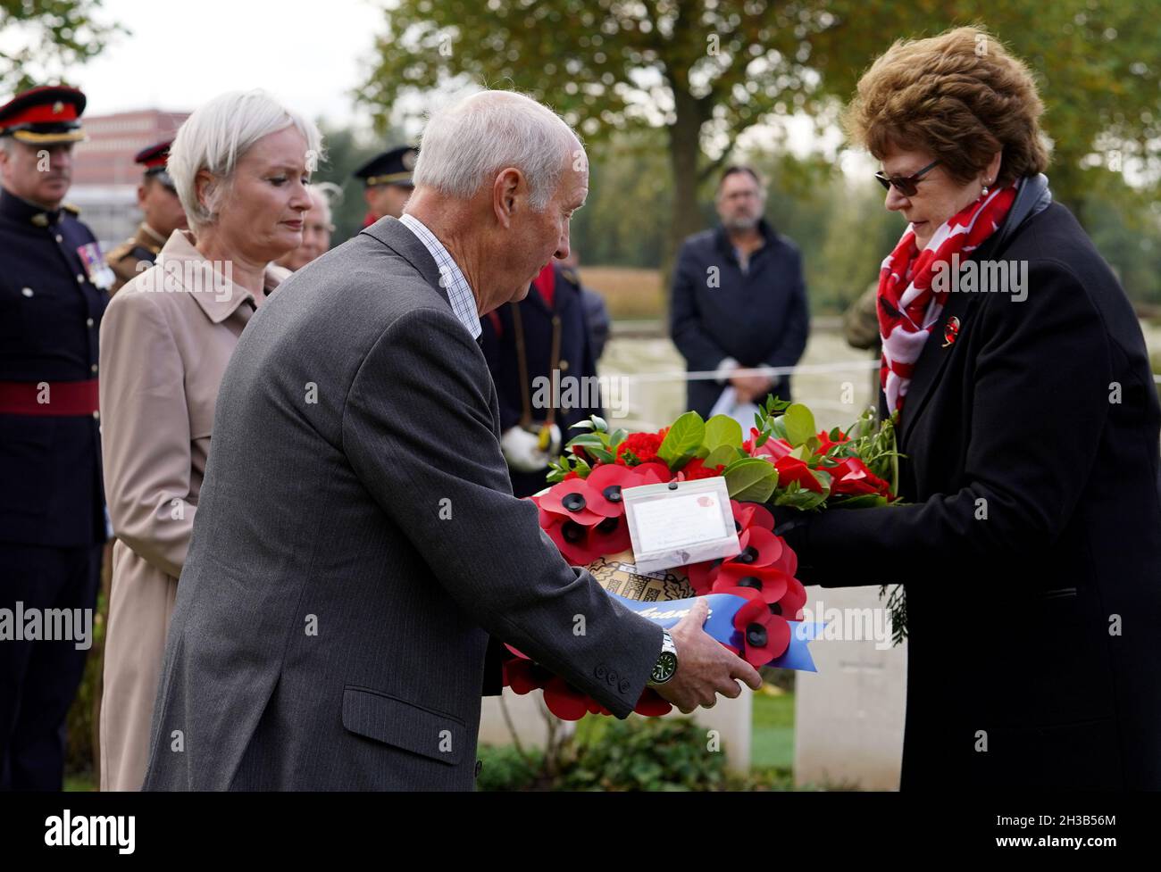 Sally Cooper and Arthur Cook, great niece and nephew of Yorkshire-born ...