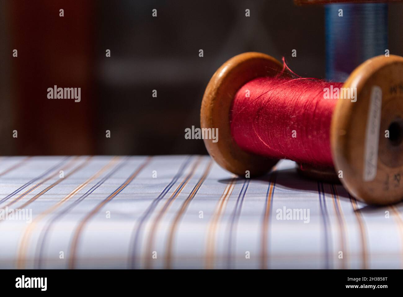 Colorful Cotton Thread on Shirt Swatches Stock Photo - Alamy