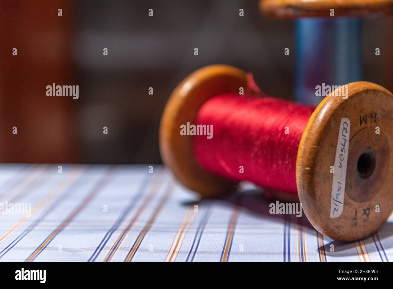 Colorful Cotton Thread on Shirt Swatches Stock Photo - Alamy