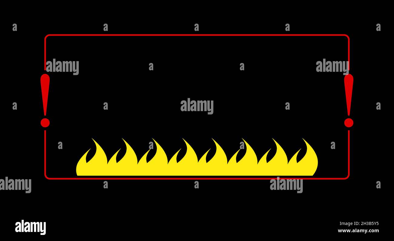 Hot sale text frame. Rectangular red frame with exclamation marks and ...