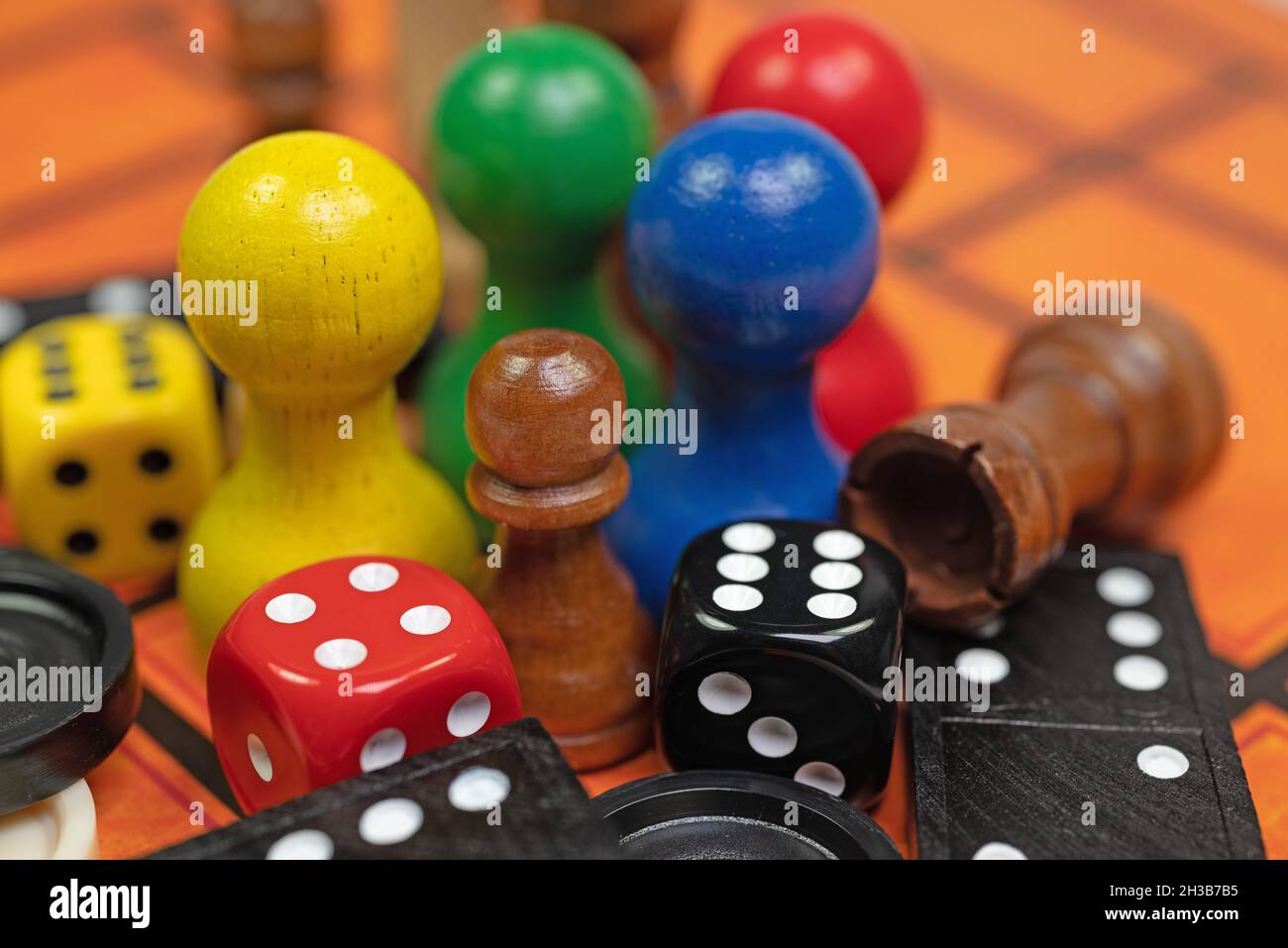 Different game characters for board games, parlor games Stock Photo - Alamy