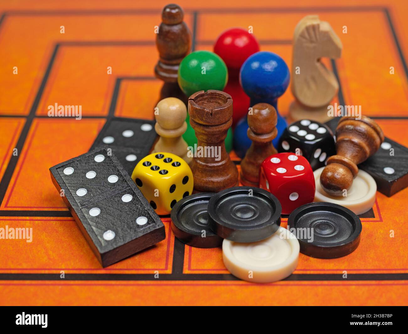 Different game characters for board games, parlor games Stock Photo - Alamy