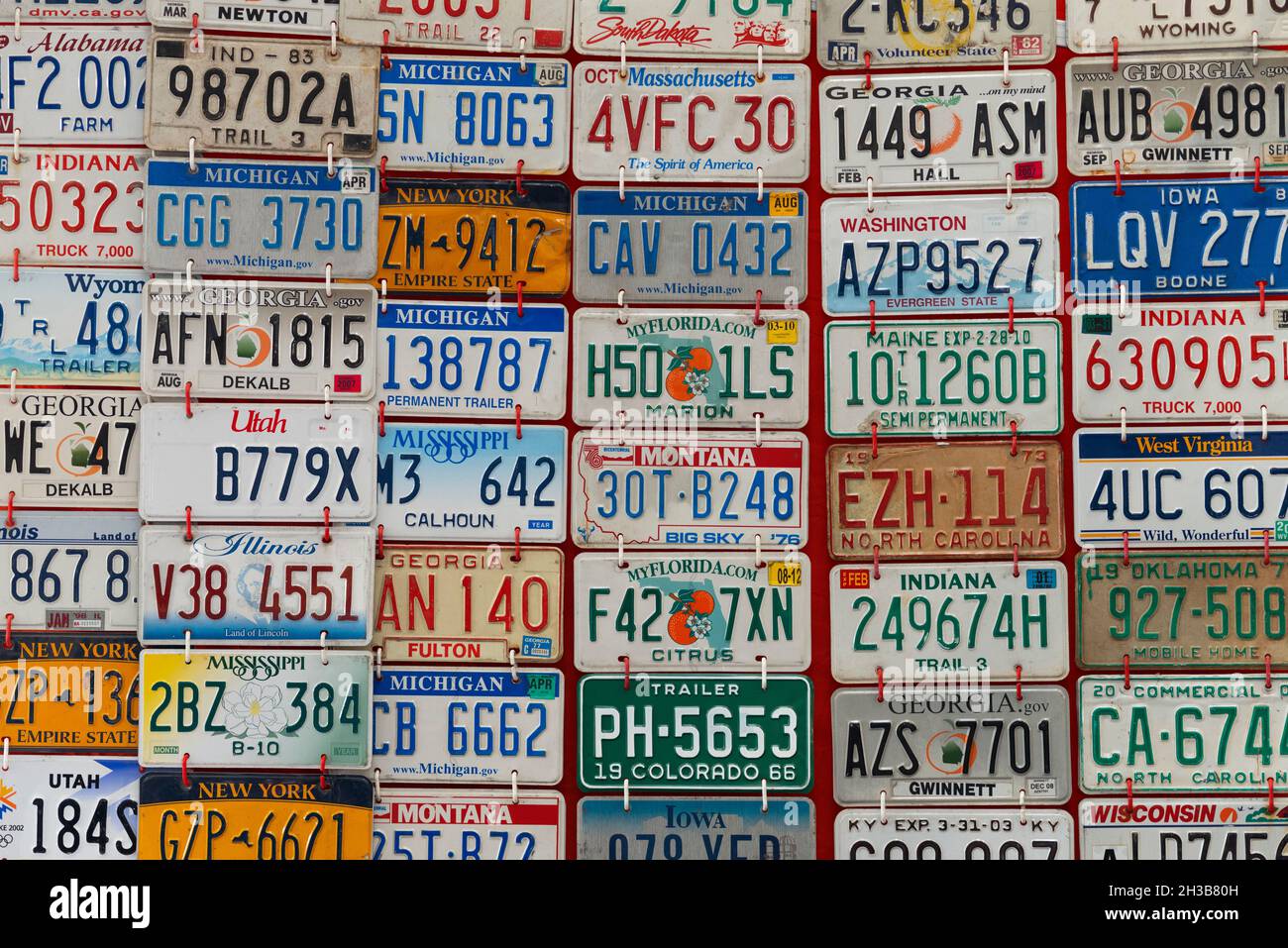 Vehicle registration plate collection hi-res stock photography and ...