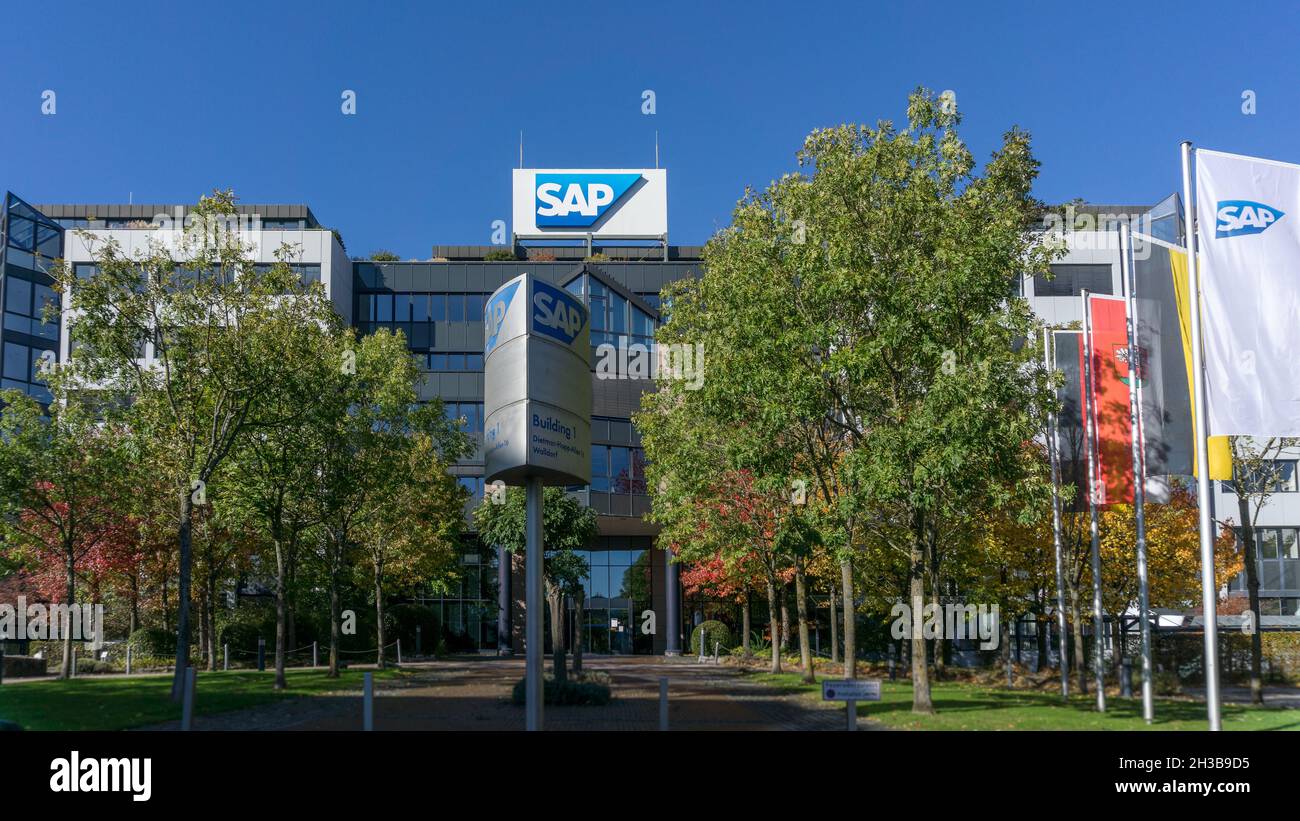 WALLDORF, GERMANY - Oct 24, 2021: The SAP Headquarter in Germany ...