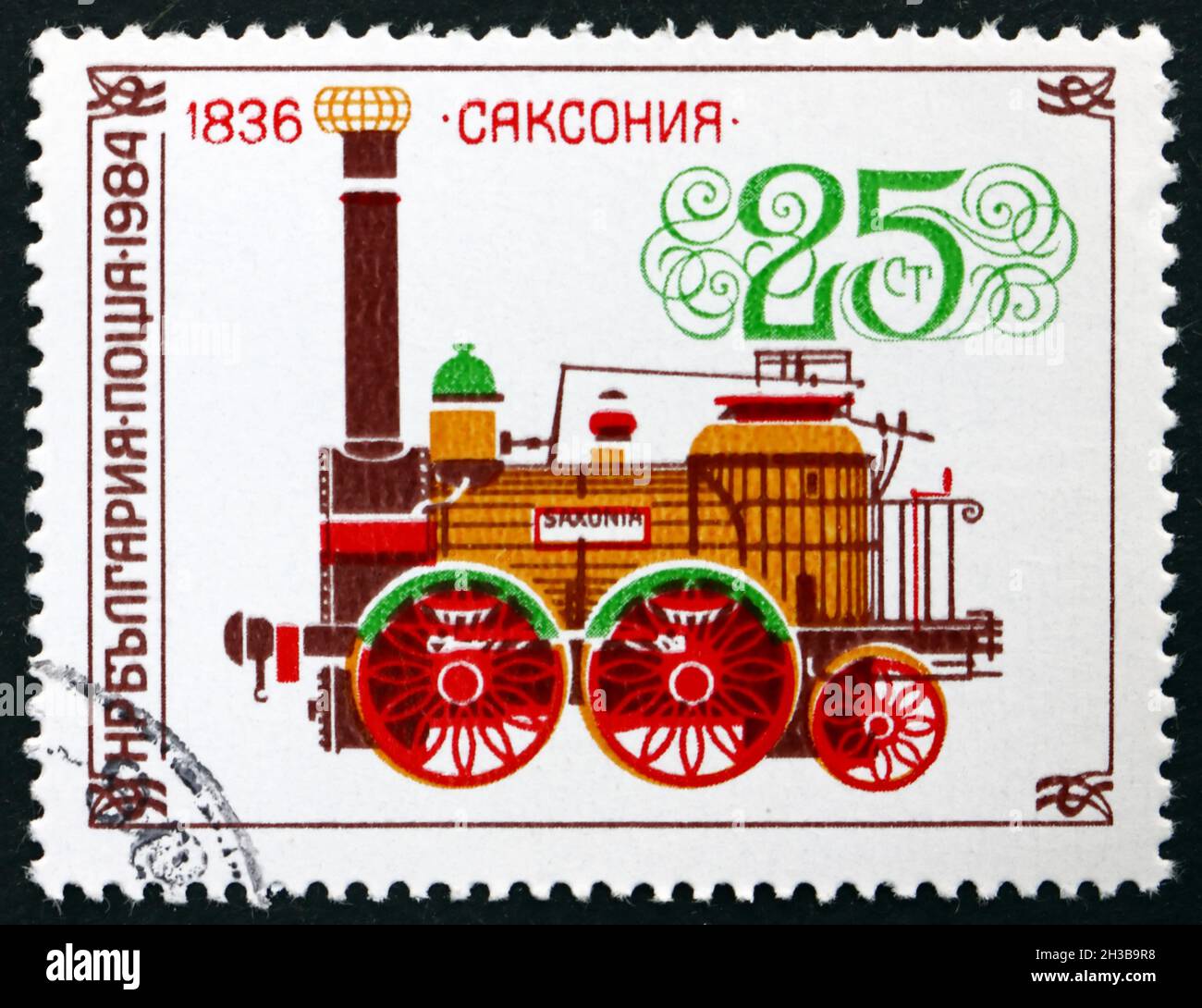 BULGARIA - CIRCA 1984: a stamp printed in Bulgaria shows Saxonia ...