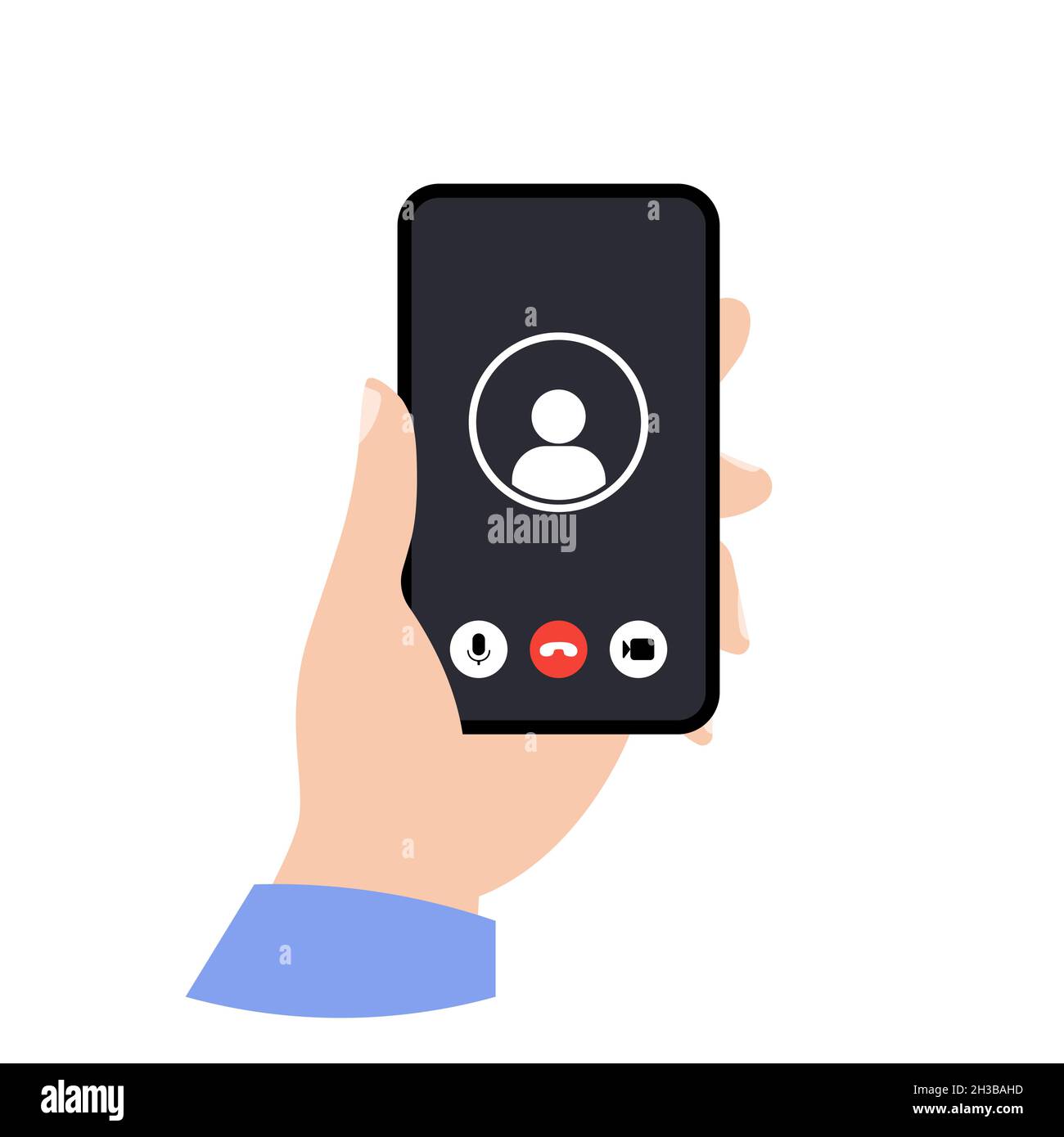 Video conference ui call Cut Out Stock Images & Pictures - Alamy