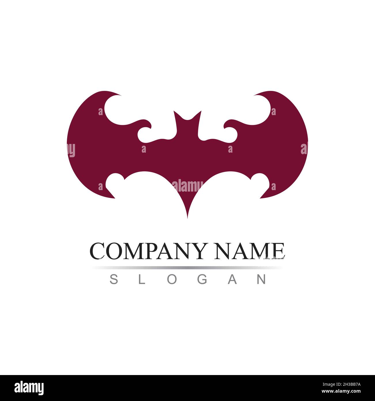 bat vector icon logo template illustration design Stock Vector Image ...