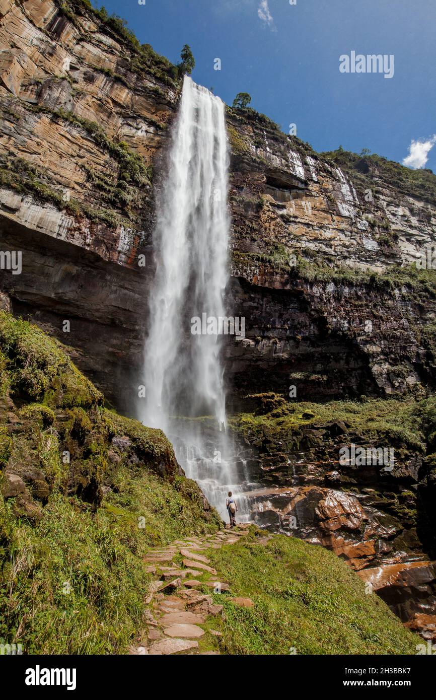 Gocta Waterfall Peru Tallest Freefalling Cascade Stock Photo - Alamy