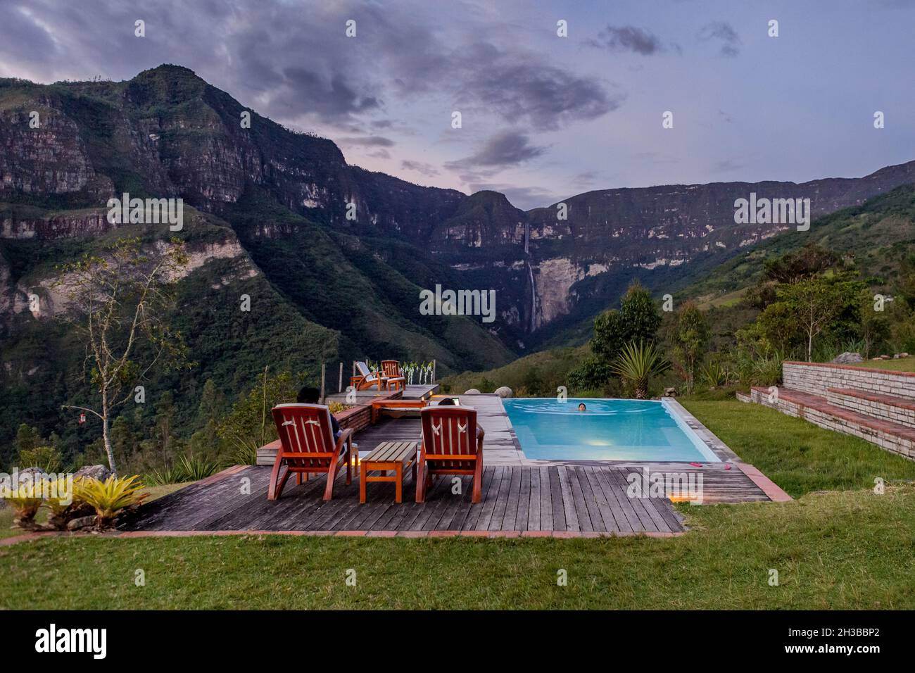 AMAZONAS CHACHAPOYAS, PERU - Oct 20, 2021: Gocta is a waterfall (771 ...
