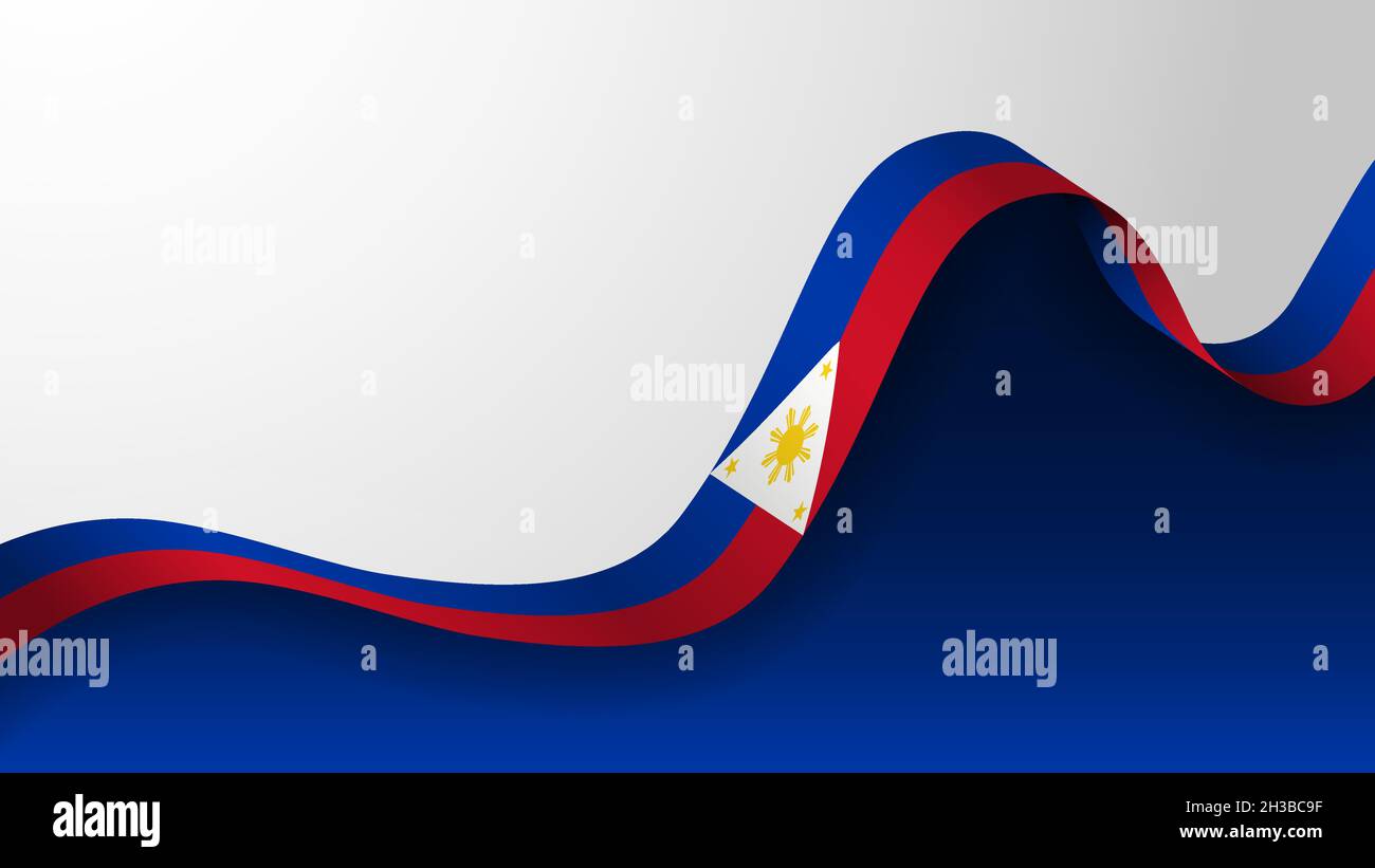 Philippines flag 3d illustration Stock Vector Images - Alamy