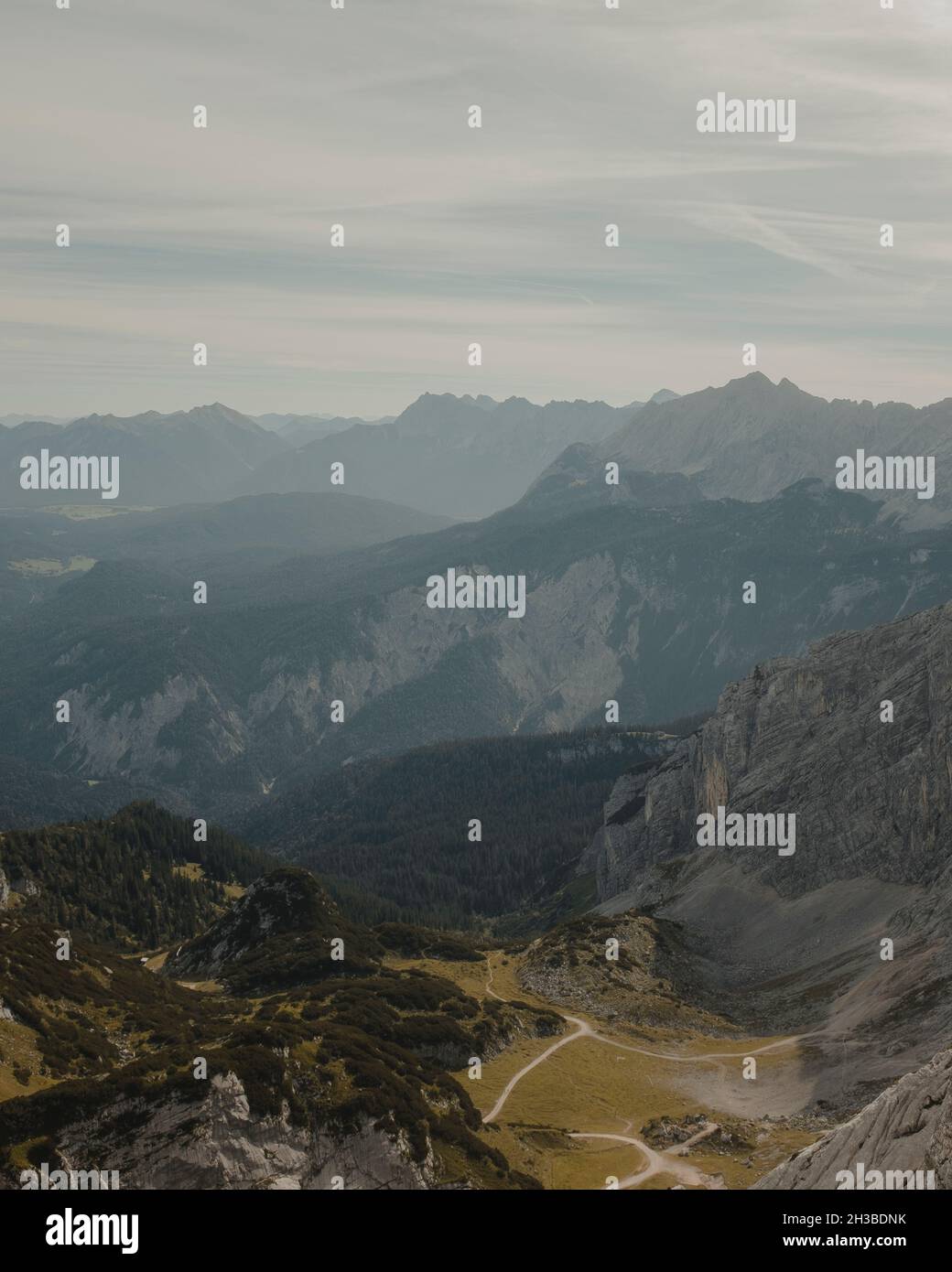 Mountain peaks in a far distance Stock Photo - Alamy