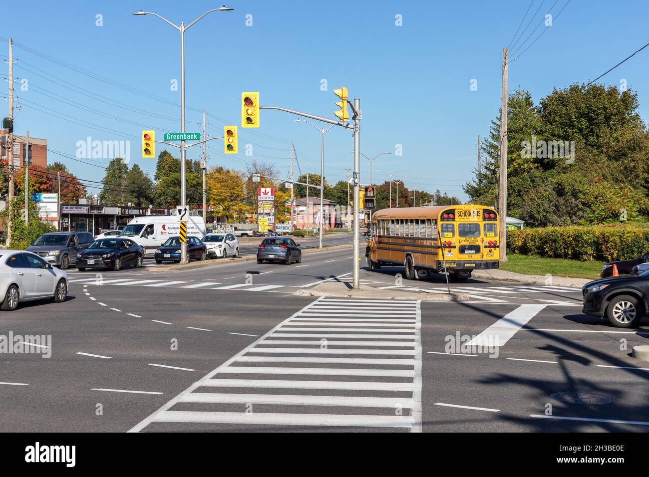 Canadian bus stop sign hi-res stock photography and images - Alamy