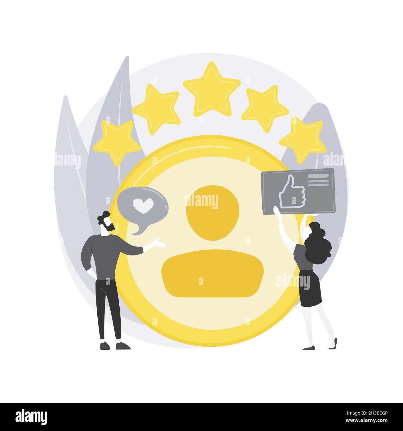 Satisfaction and loyalty abstract concept vector illustration Stock ...