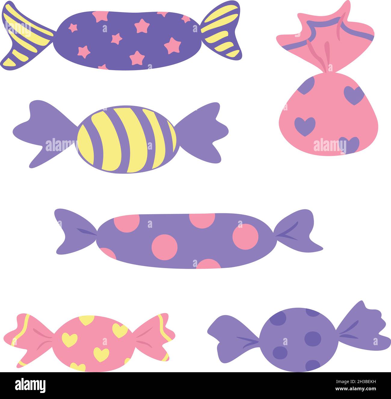 Candy bonbons Stock Vector Images - Alamy