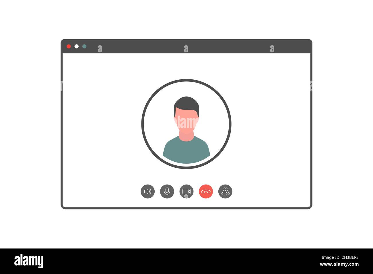 Family video call Stock Vector Images - Alamy