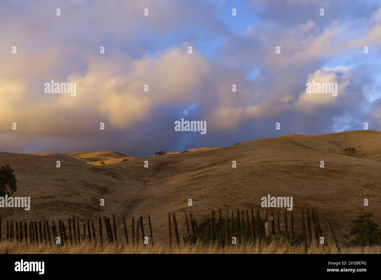 Golden Hour Hills Stock Photo - Alamy