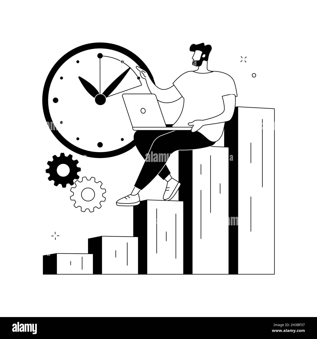 Productivity abstract concept vector illustration Stock Vector Image ...